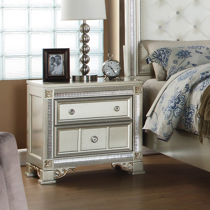 House of Hampton Table de chevet 2 tiroirs Skaggs et Commentaires ...