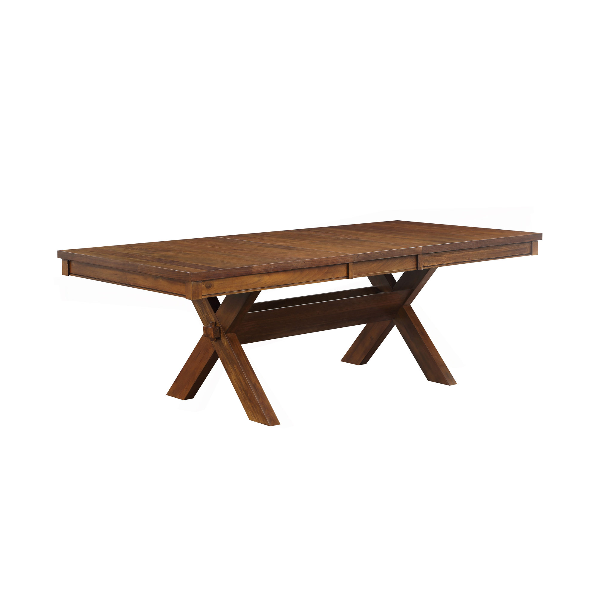 Latitude Run® Exquisite Walnut Finish Dining Table With Versatile ...