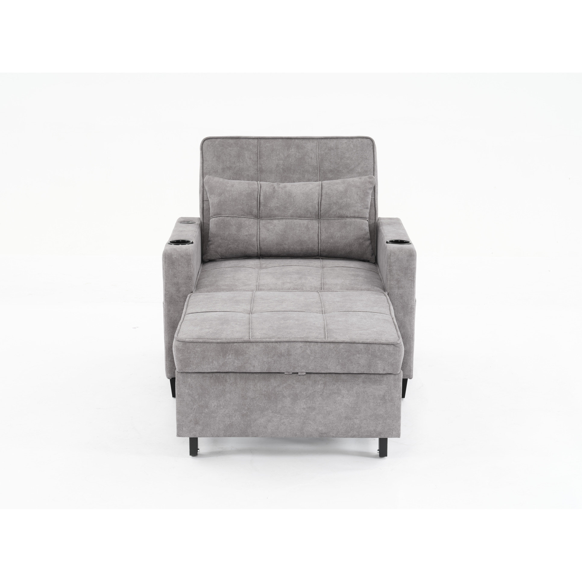 Ebern Designs Futon Bed Chair With Easy Conversion Feature Adjustable ...