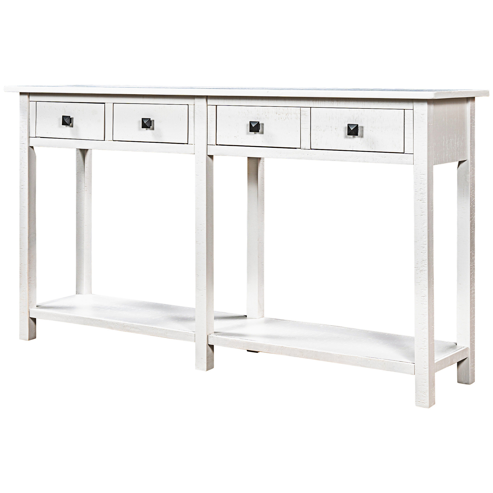 Ophelia & Co. Rustic Brushed Texture Entryway Table Console Table With ...