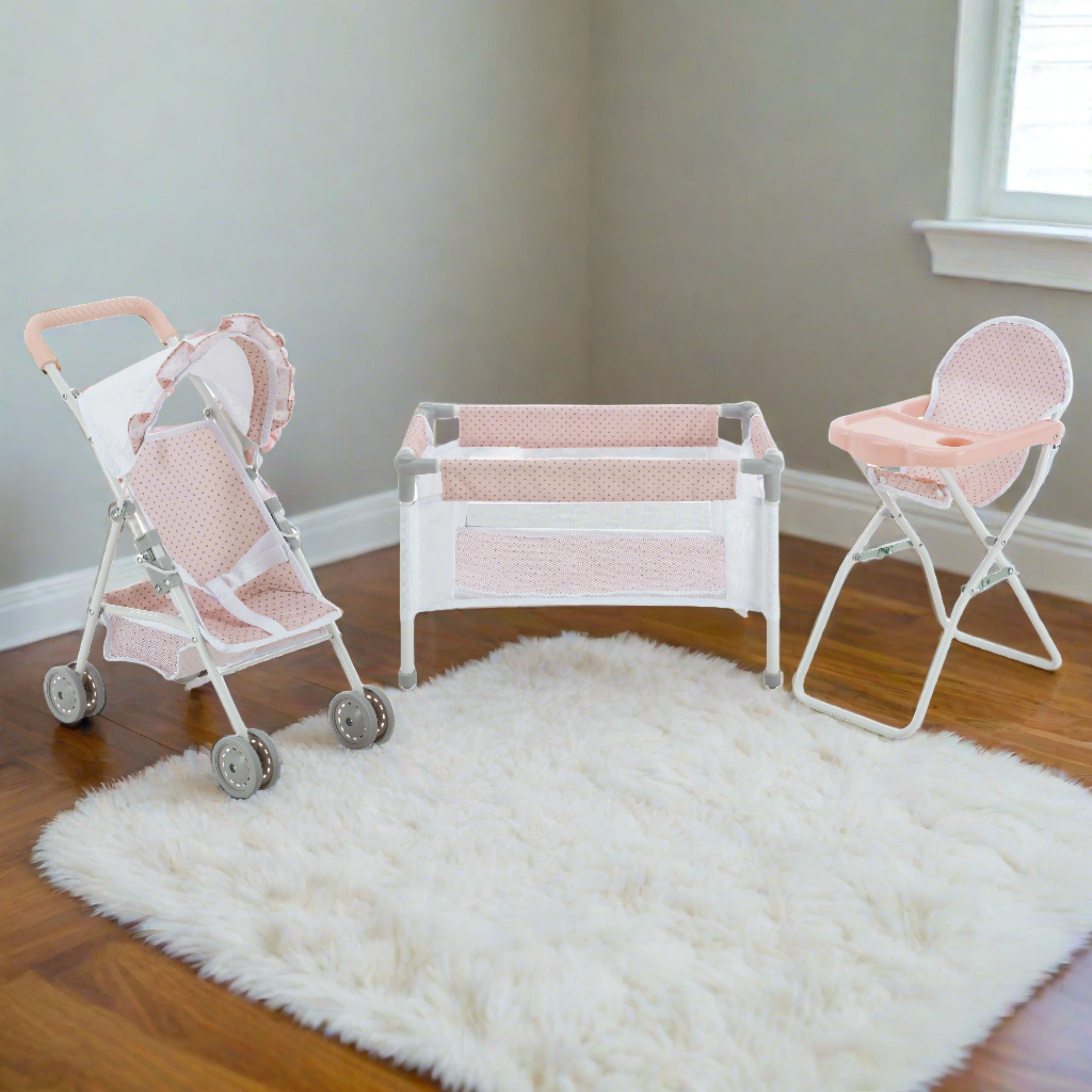 Teamson Kids Olivia's Little World Baby Doll 3pc Nursery Set & Reviews ...