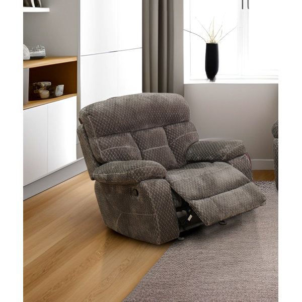 Latitude Run® Dark Brown Microfiber Recliner Chair & Reviews | Wayfair