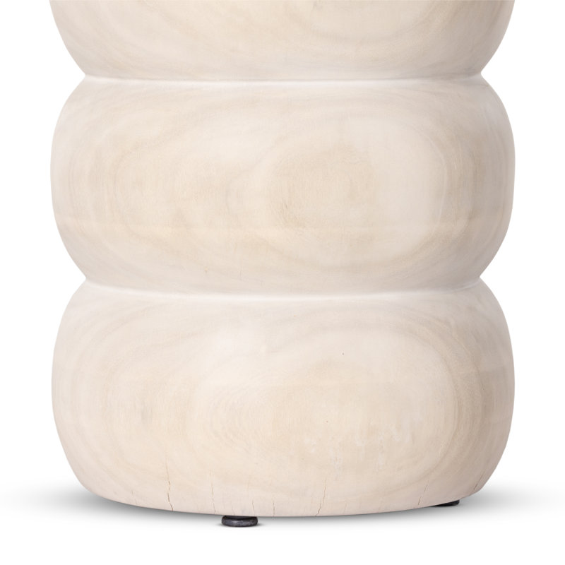 Loon Peak® Gainor Solid Wood Drum End Table | Wayfair