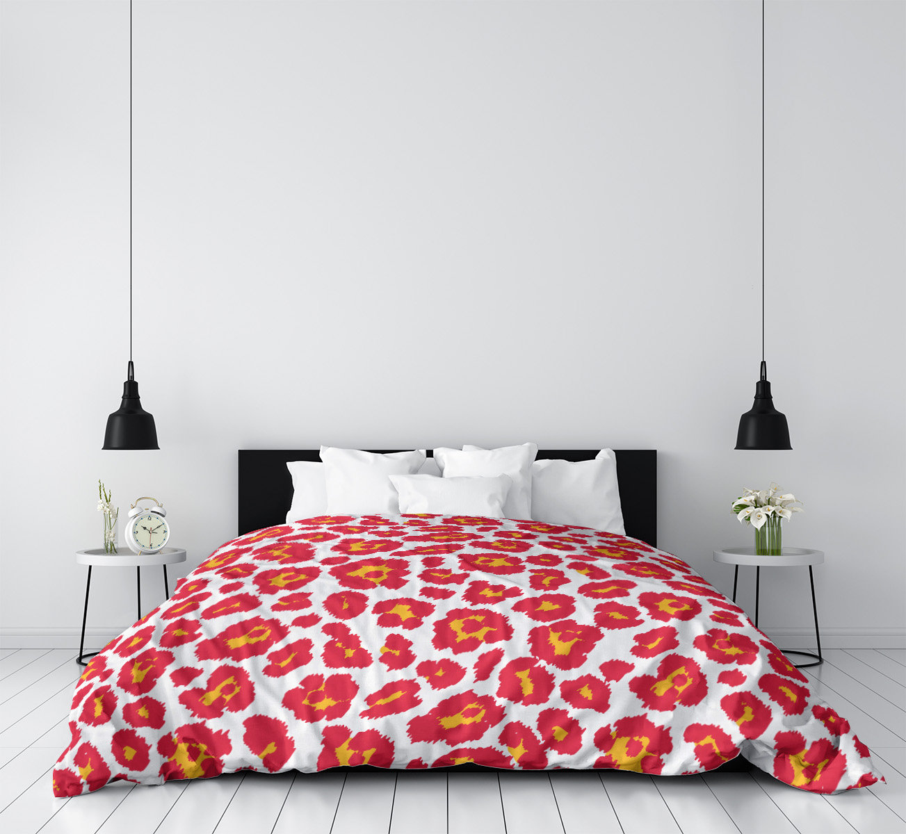 ArtVerse Throwback Leopard Print Single Duvet Cover | Wayfair