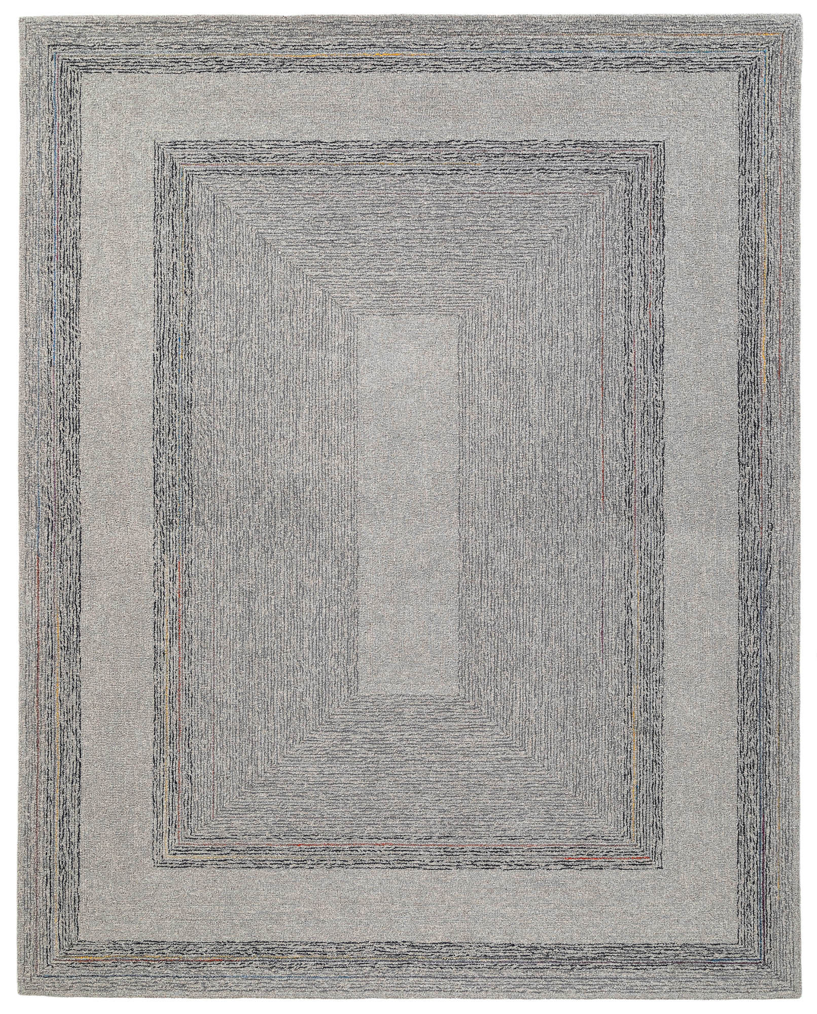 17 Stories Geometric Hand Tufted Wool Area Rug in Gray & Reviews | Wayfair