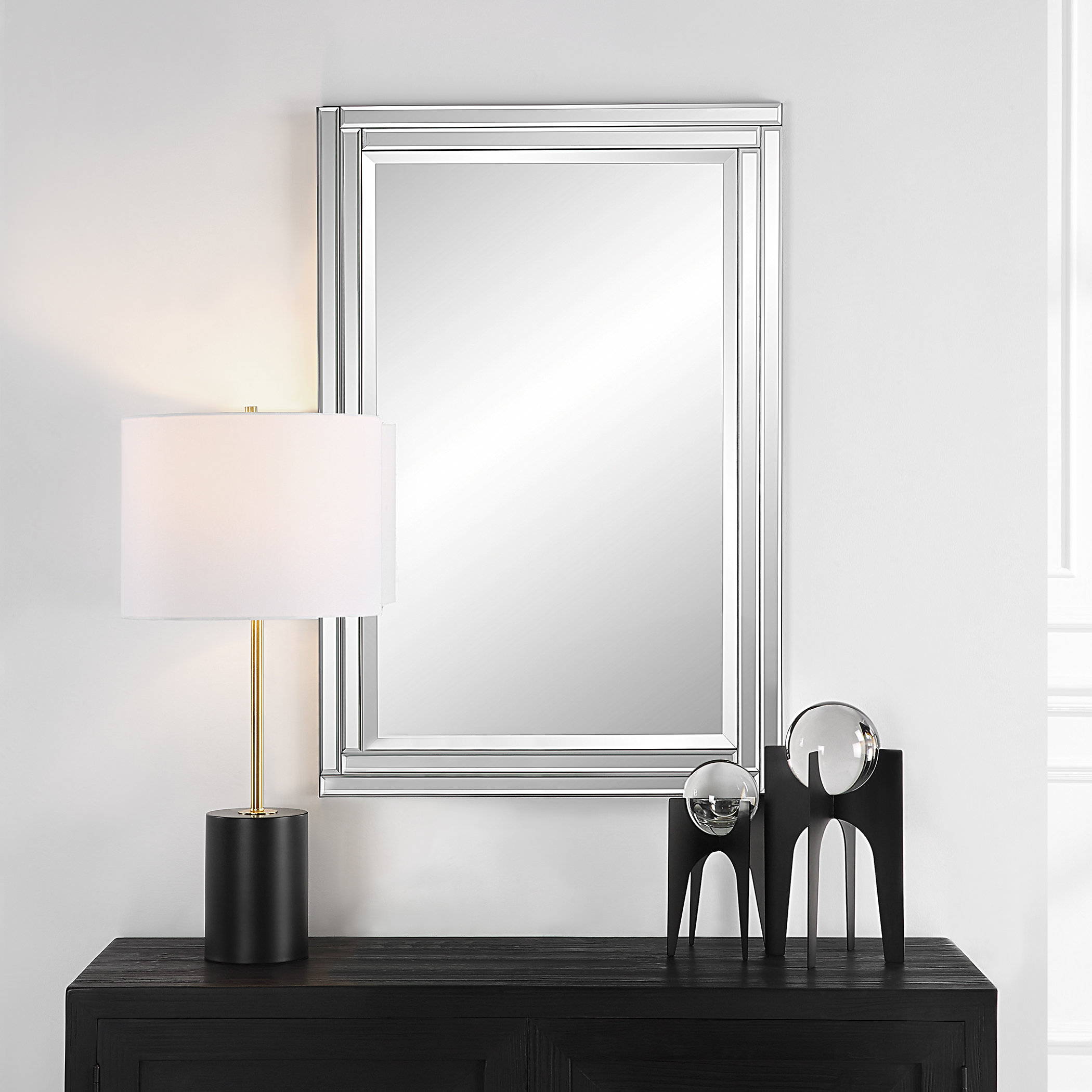 Ebern Designs Rectangle Wall Mirror & Reviews | Wayfair