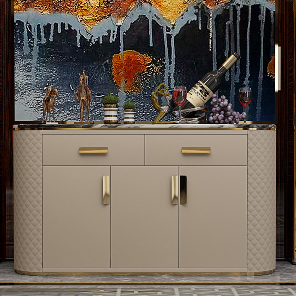 Dream cabinet Light Luxury Simple Rock Slab Storage Cabinet | Wayfair