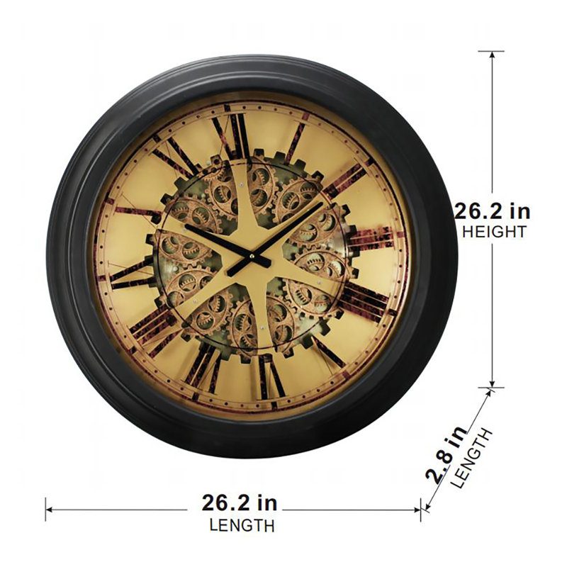 17 Stories Metal Wall Clock & Reviews | Wayfair