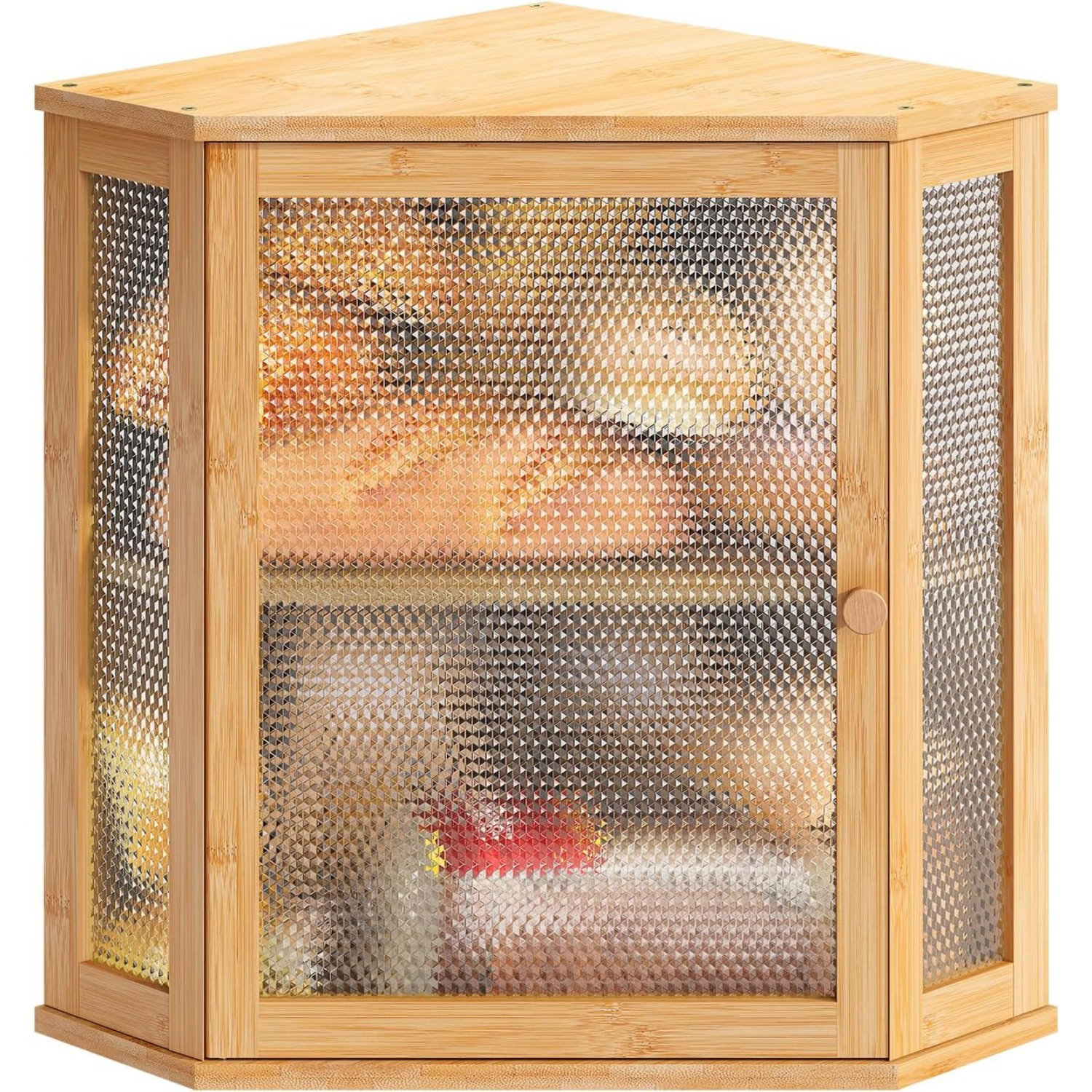 One Allium Way® Corner Bread Box Kitchen Countertop Extra Large ...