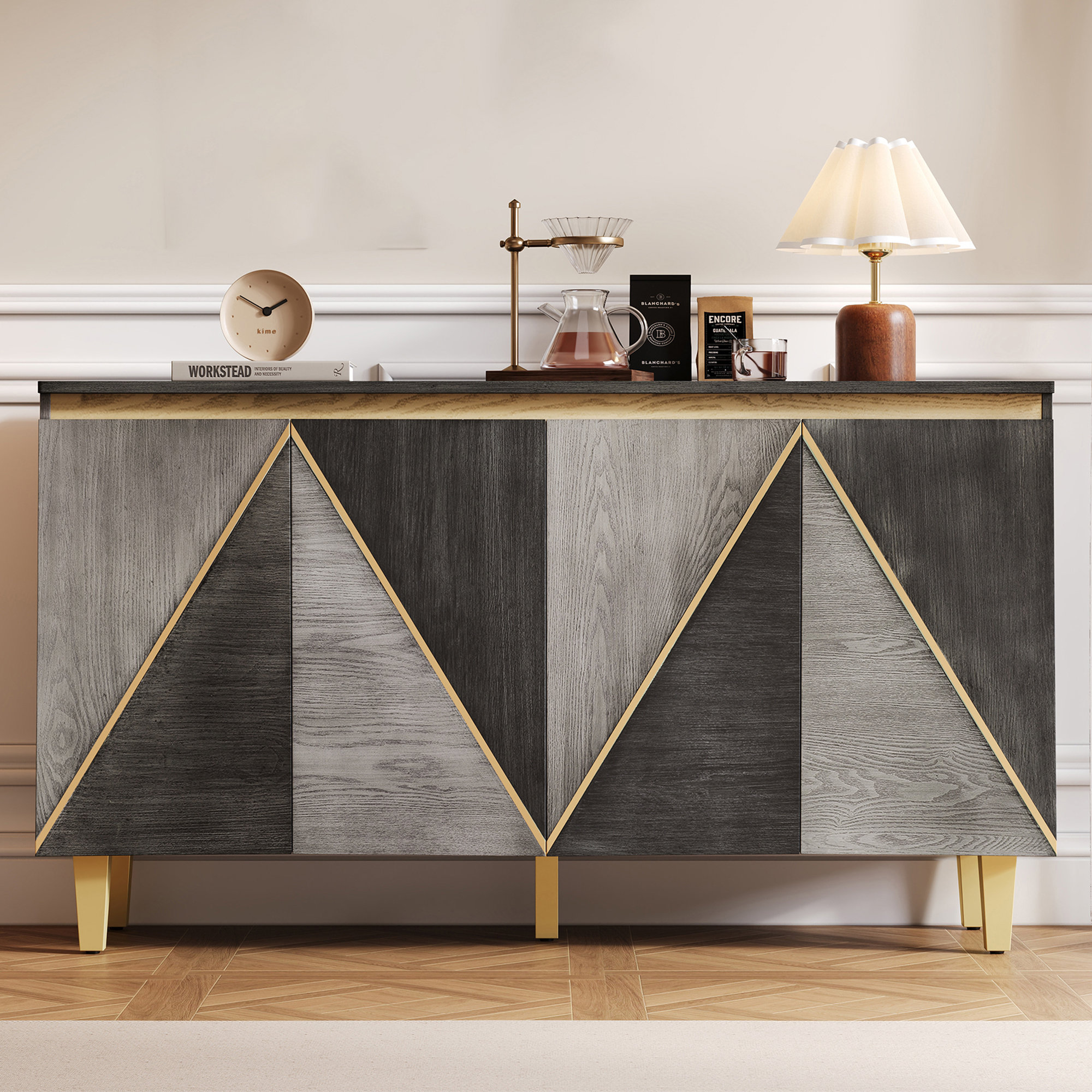 Latitude Run® 60'' Wide 4 - Shelf Storage Cabinets - Wayfair Canada