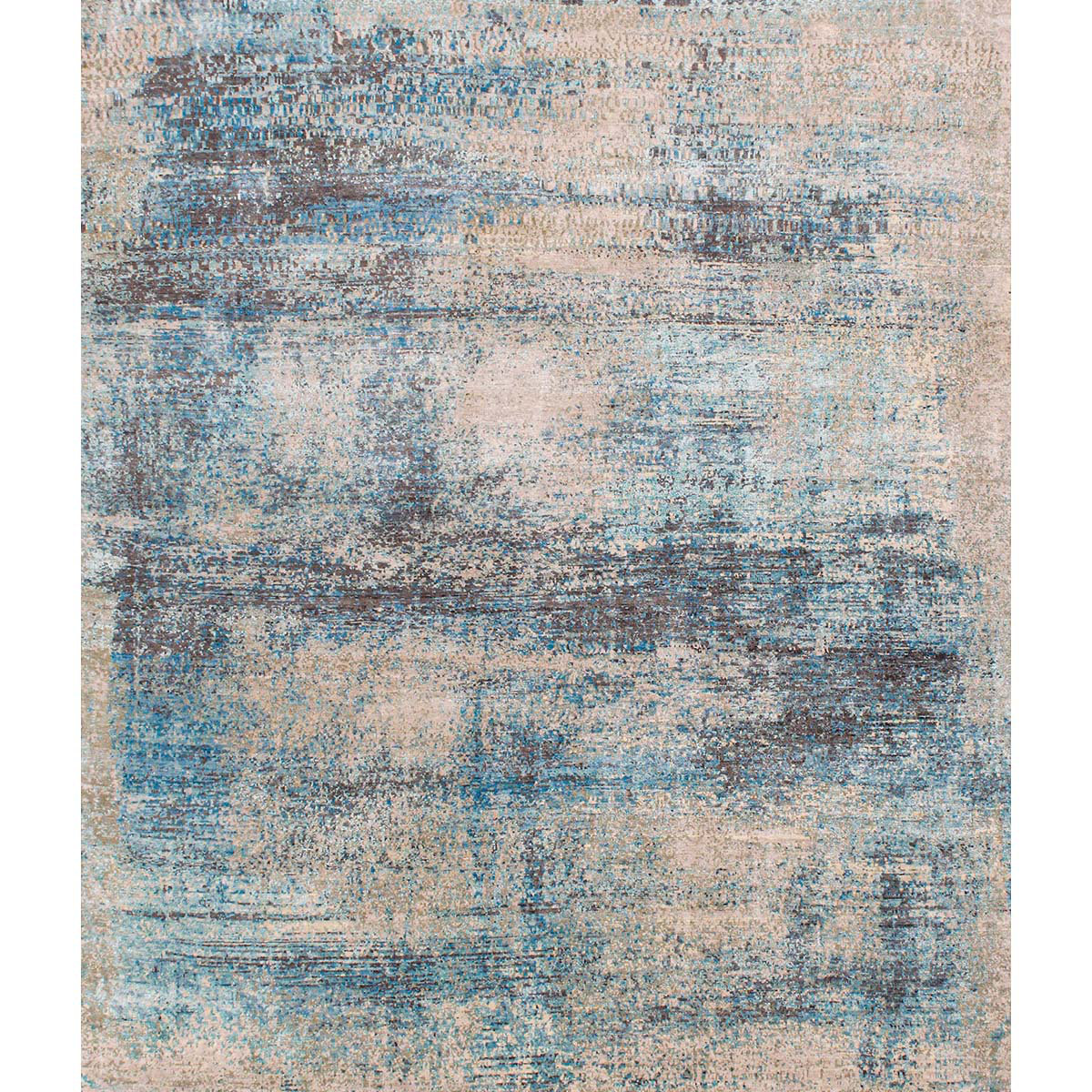 Bokara Rug Co., Inc. Hand-Knotted Wool/Silk Ombre Area Rug in Beige ...