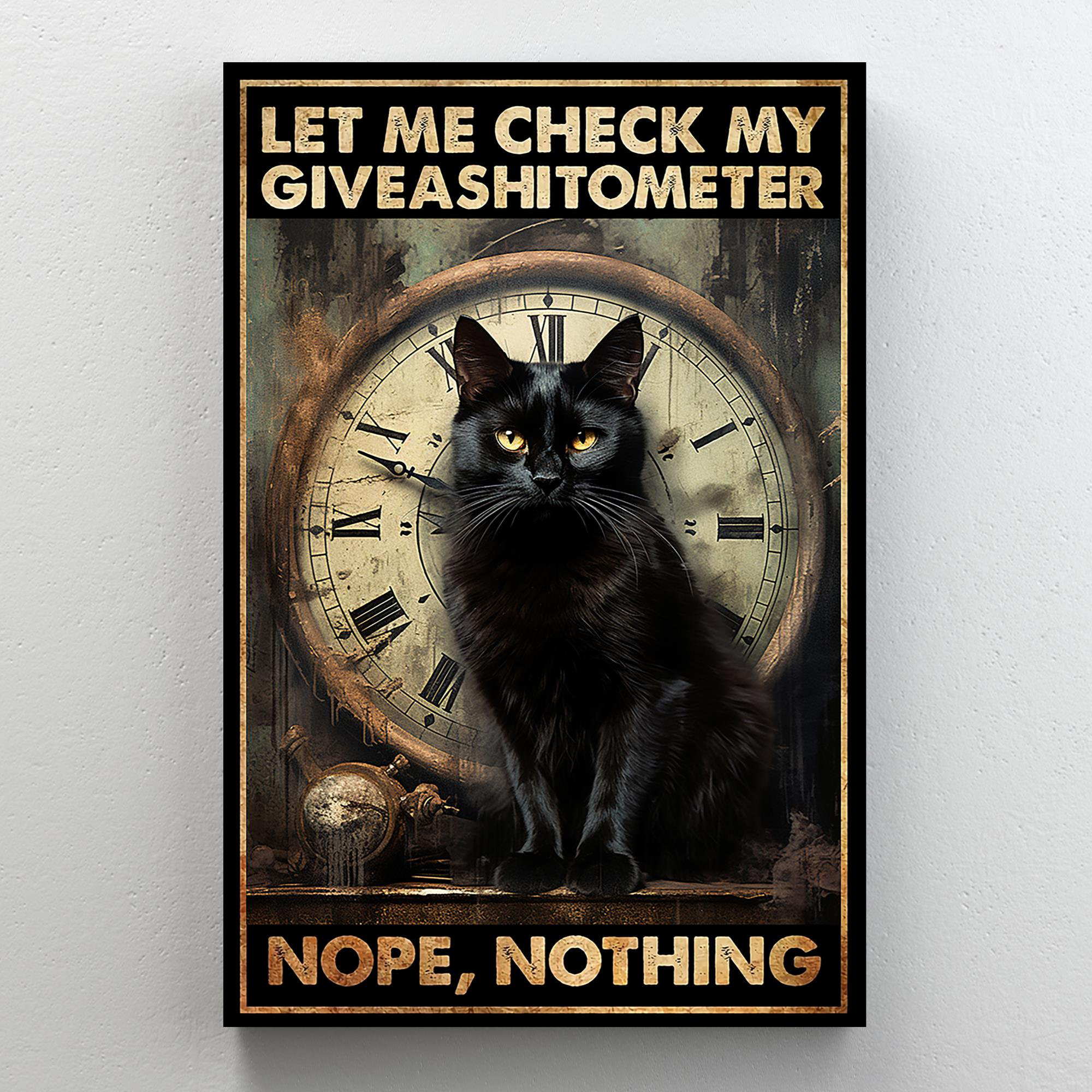 Trinx Kimberlyann Black Cat Nope Nothing On Canvas Graphic Art | Wayfair