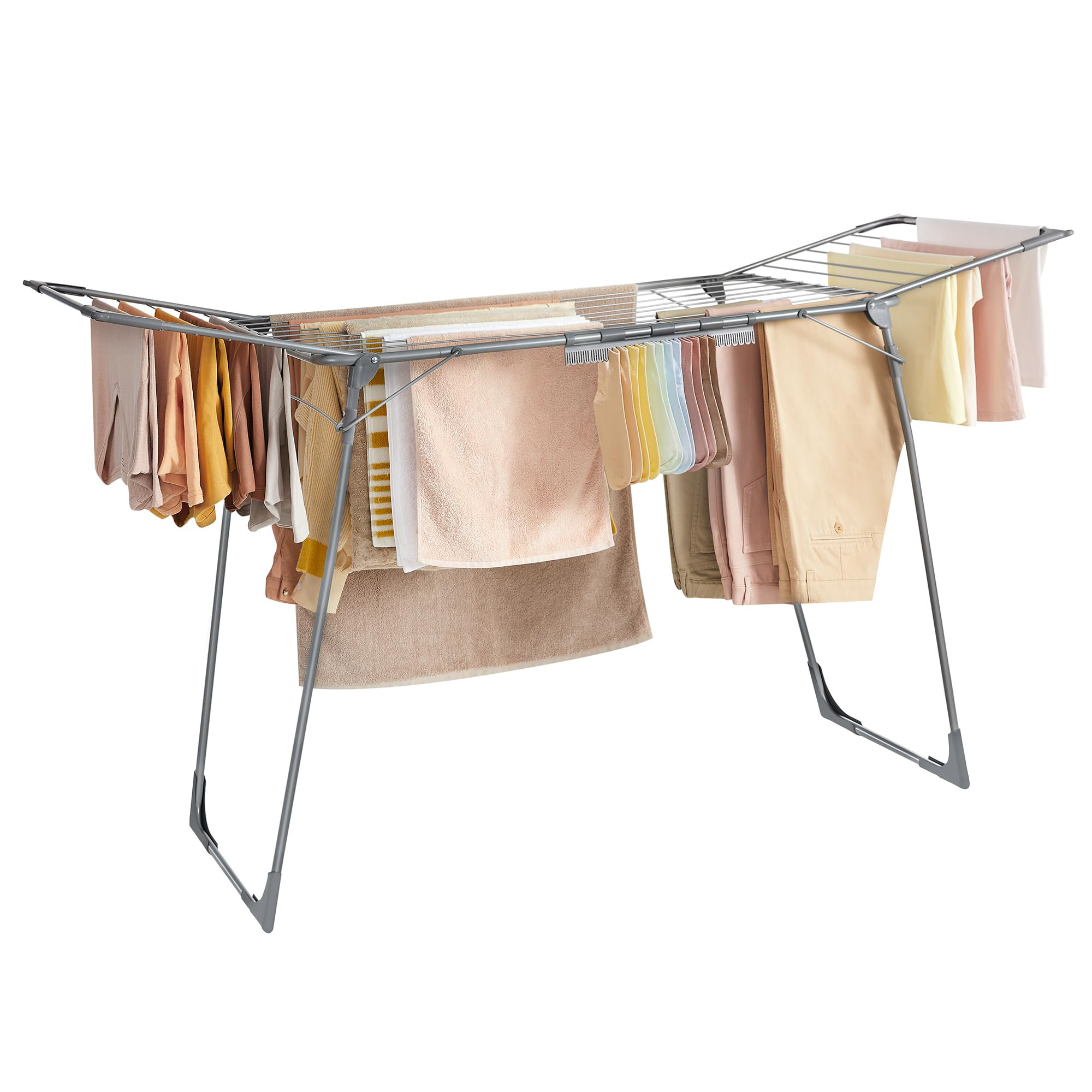 Rebrilliant Clothes Drying Rack Foldable, Gullwing Laundry Drying Rack ...