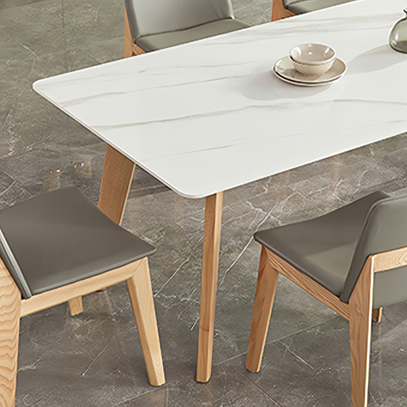 ComfySofa.s Sintered Stone Dining Table with Ash Chairs | Wayfair