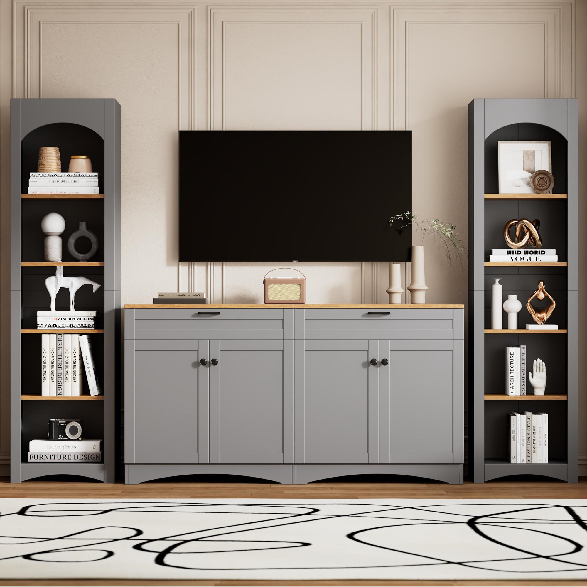 Red Barrel Studio® Entertainment Center for TVs up to 70" | Wayfair