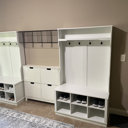 Red Barrel Studio® Hall Tree 39.8'' Wide with Bench and Shoe Storage ...