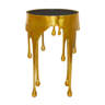 Ivy Bronx Kolwyck Melting Drip Side End Accent Table with Glass ...