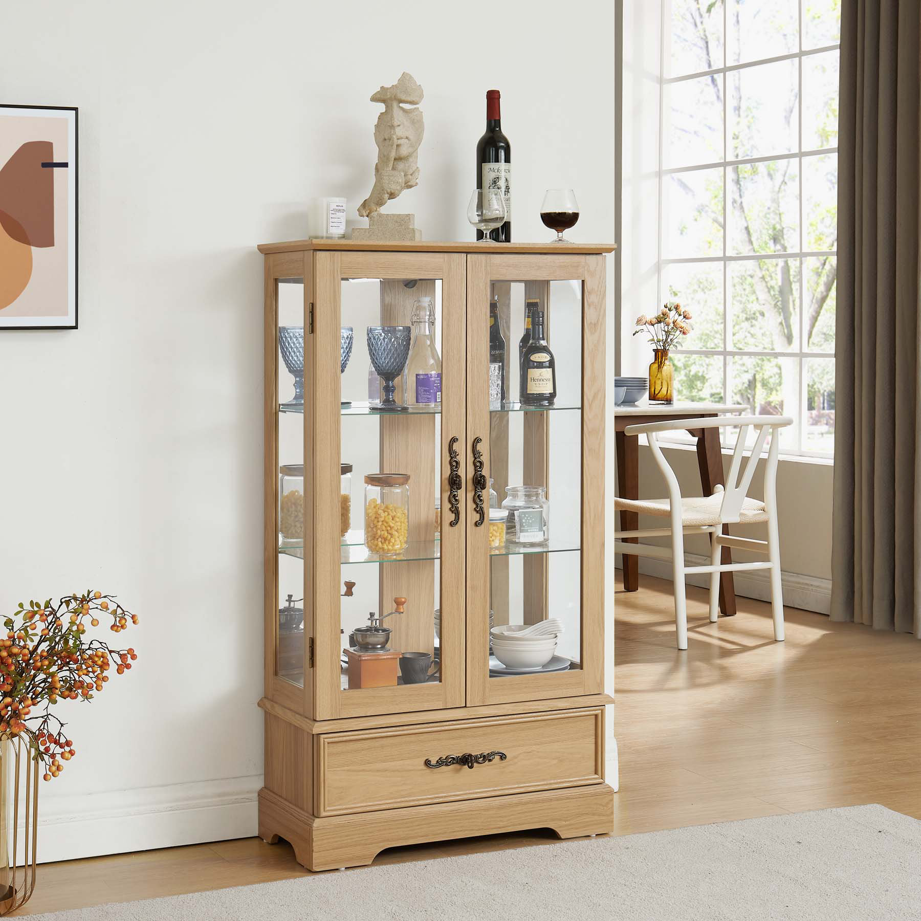 Alcott Hill® Exquisite Display Cabinet with Versatile Features and ...