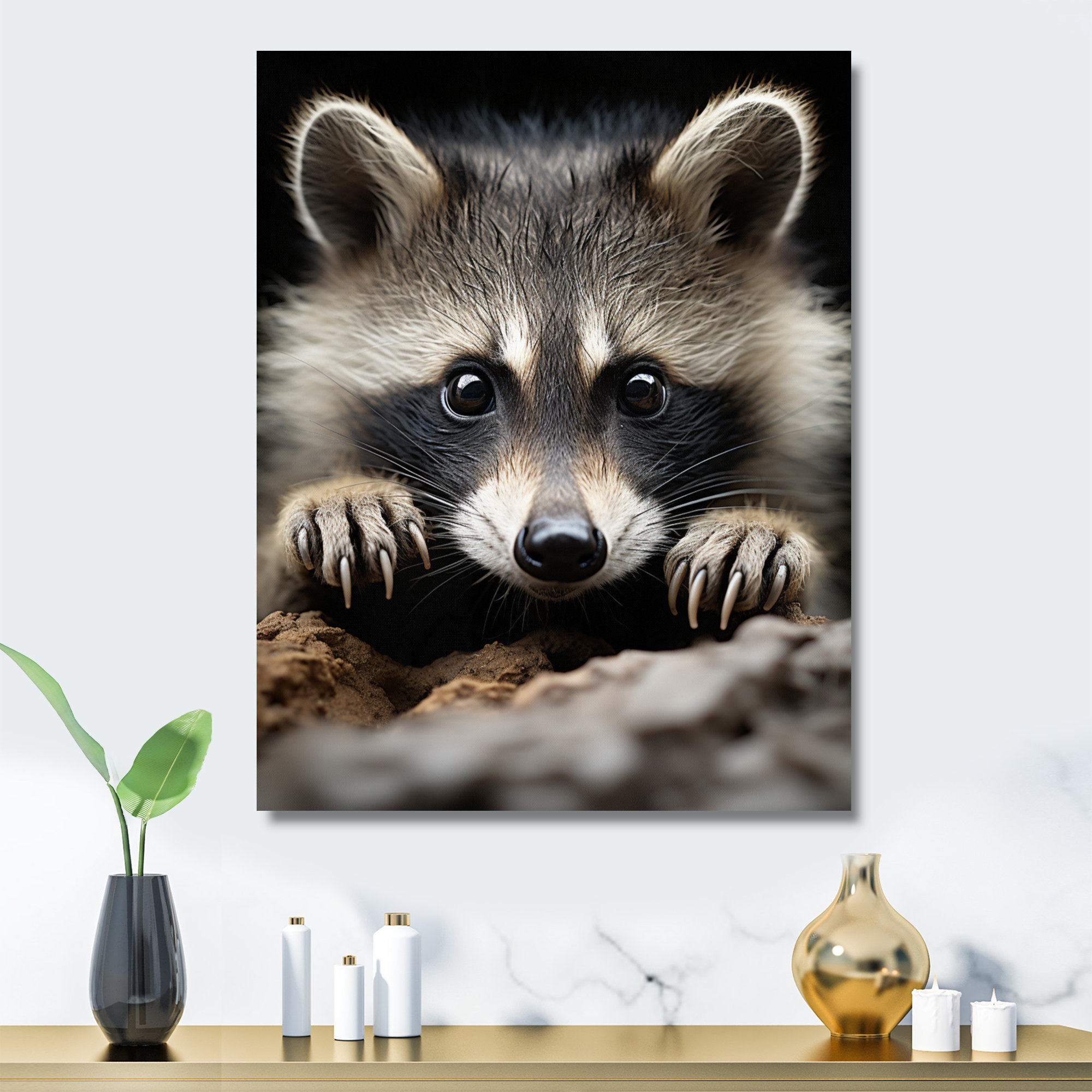 Millwood Pines Animal Raccoon - Animals Raccoon Metal Wall Decor | Wayfair