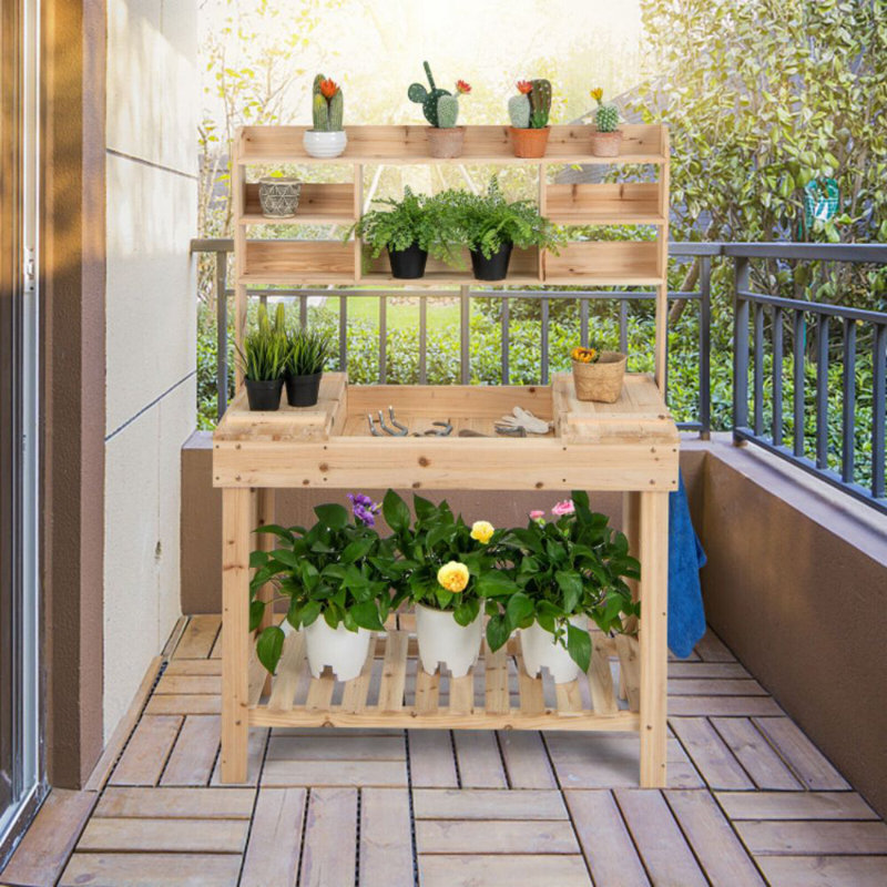 Lark Manor™ Angjelina Fir Potting Bench & Reviews | Wayfair