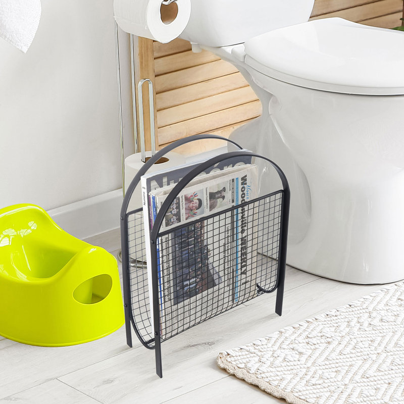 Rebrilliant Metal Free Standing Magazine Rack | Wayfair