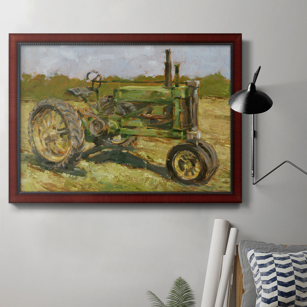 Rosalind Wheeler Rustic Tractors I Premium Framed Canvas - Ready To ...