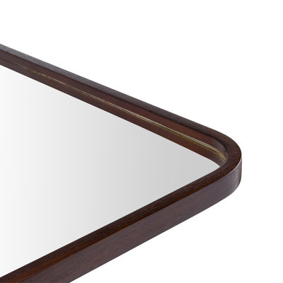 Latitude Run® Itzary Solid Wood Framed Rectangle Wall Mirror | Wayfair