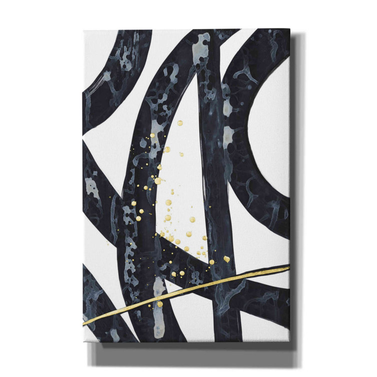 Epic Graffiti Onyx Tracery I On Canvas by Renee W Print - Wayfair Canada
