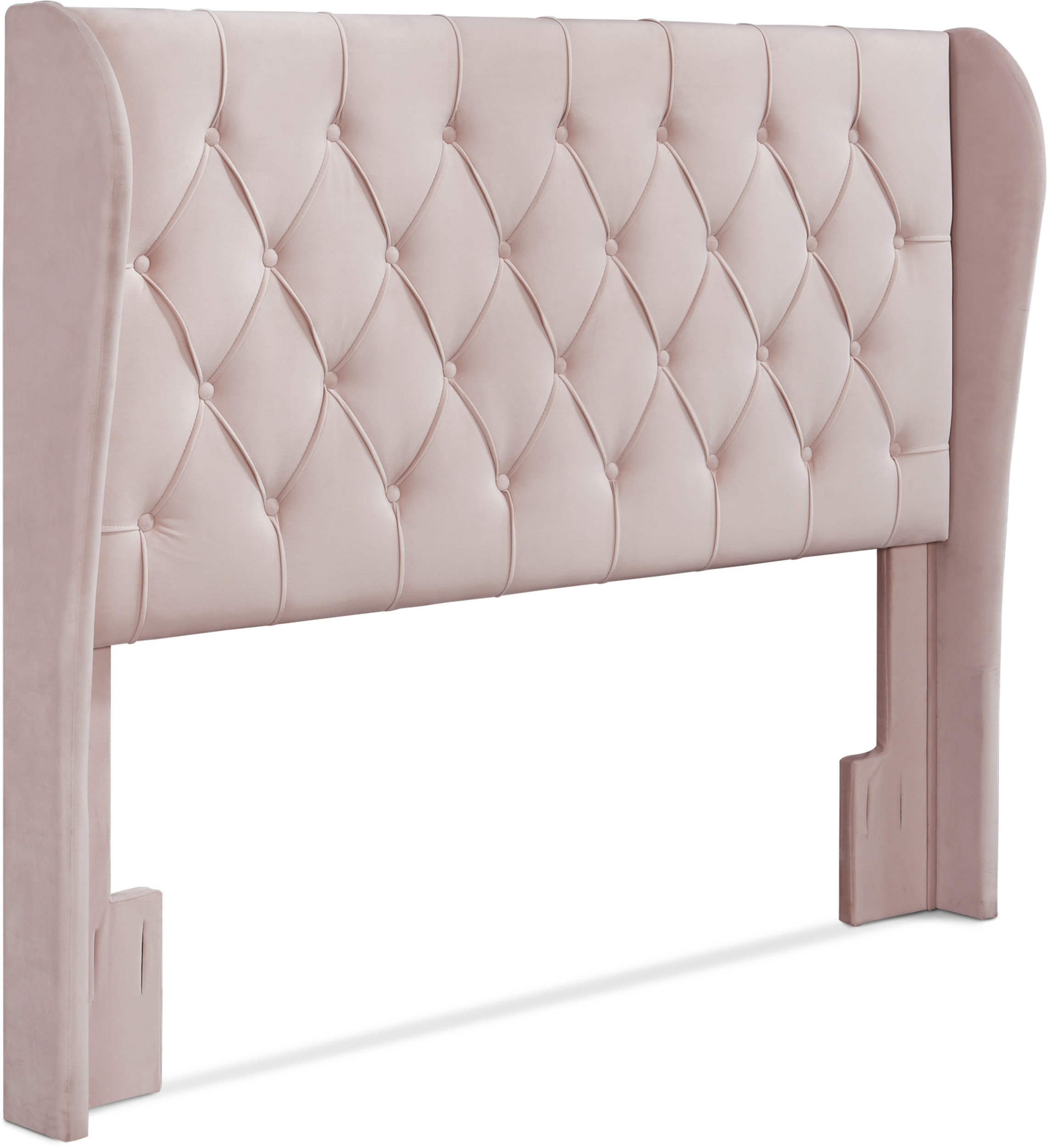 Lillian August Modern Wingback Upholstered Headboard with Diamond ...