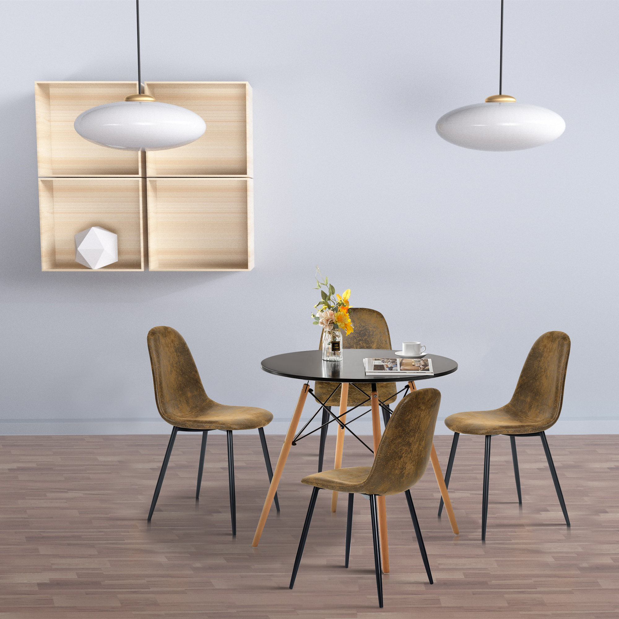 George Oliver Elum 5 - Piece Dining Set & Reviews | Wayfair