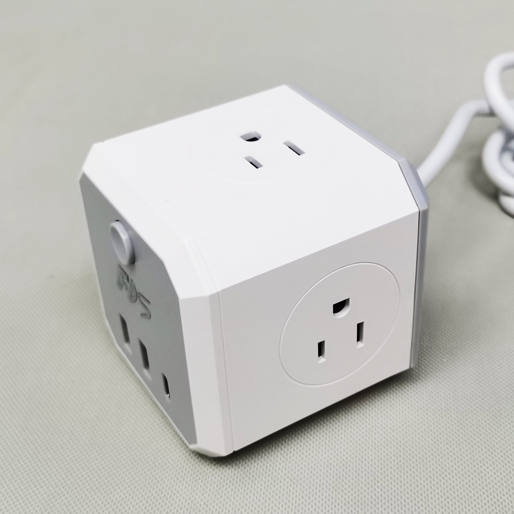 Fixturedisplays® 3" Power Strip Cube With 3 Ac Outlets, 2 Usb Ports, 1 ...