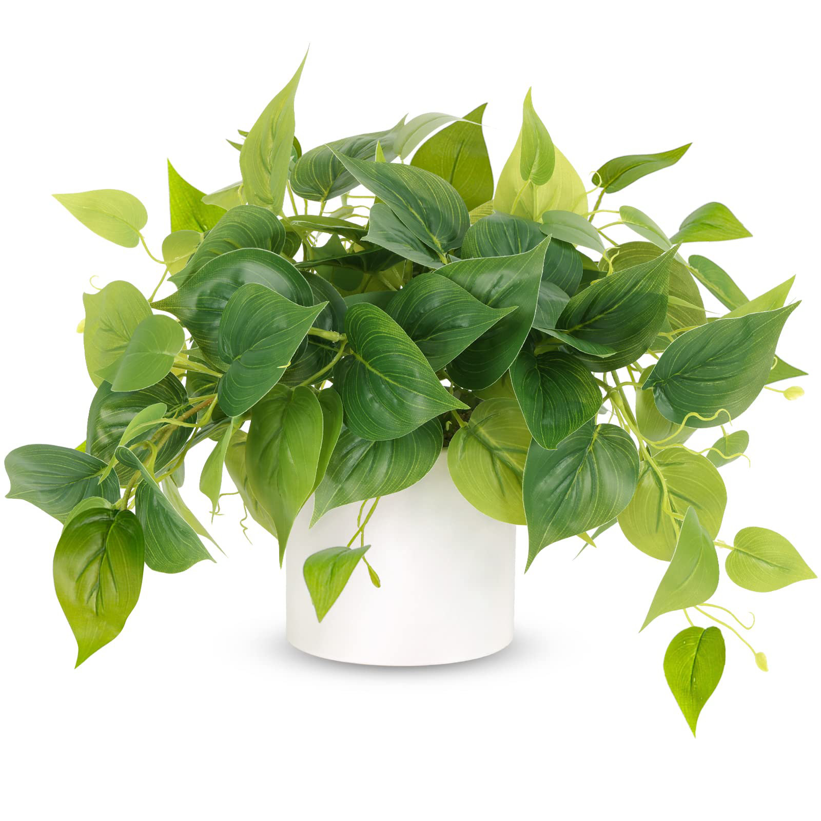 Primrue Artificial Green Plant In Pot Faux Plants Potted Pothos ...