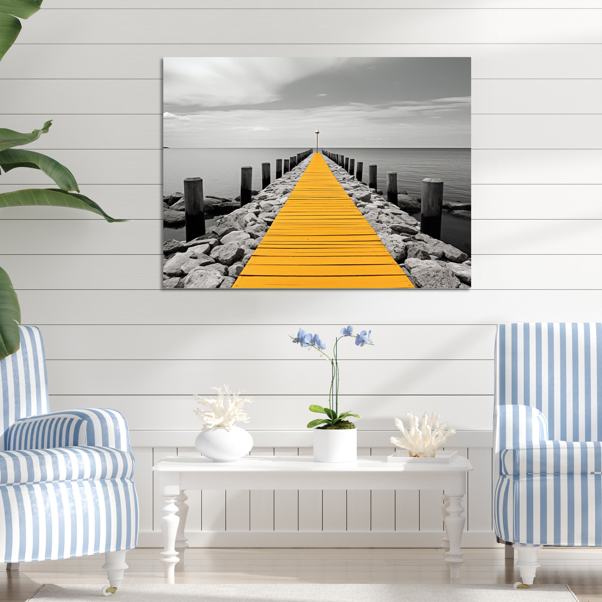 Latitude Run® Beach Pier Perspective Black XIII - Nautical & Beach ...