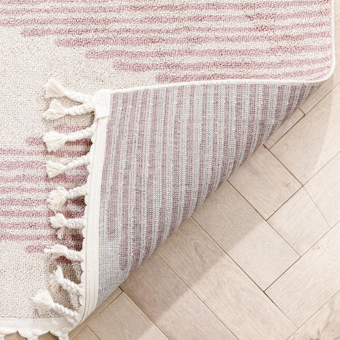 Well Woven Loop-De-Loop Zipped Blush/Ivory Rug & Reviews | Wayfair.co.uk