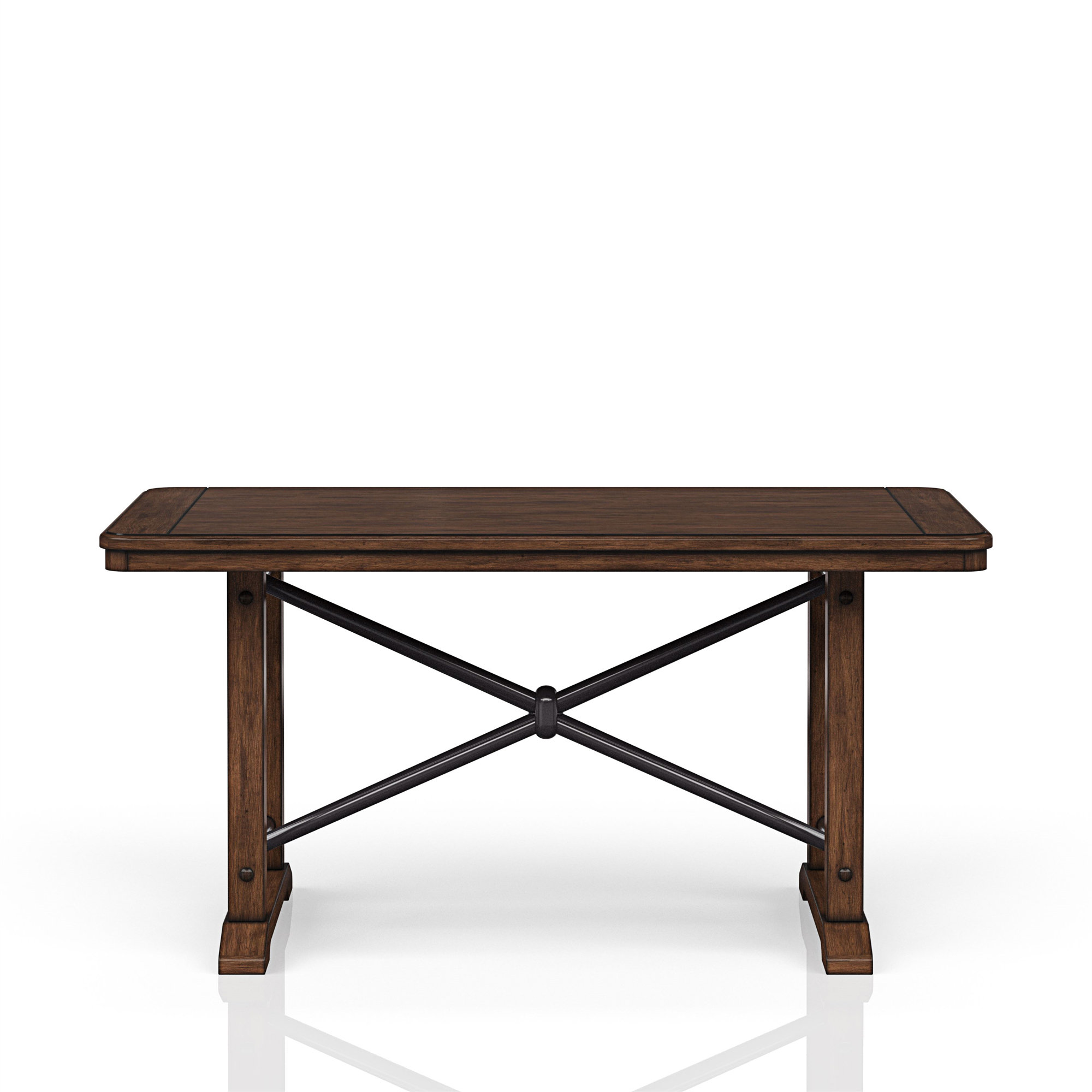 Rosalind Wheeler Casual Counter Height Double Pedestal Dining Table ...