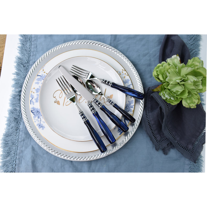 Bugatti Italy Arianna 5 Piece 18/10 Stainless Steel Flatware Set ...