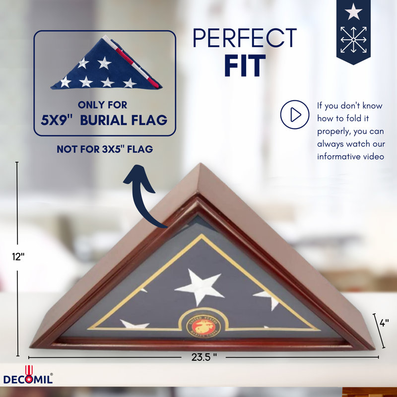 DECOMIL Marine Flag Display Case & Reviews | Wayfair