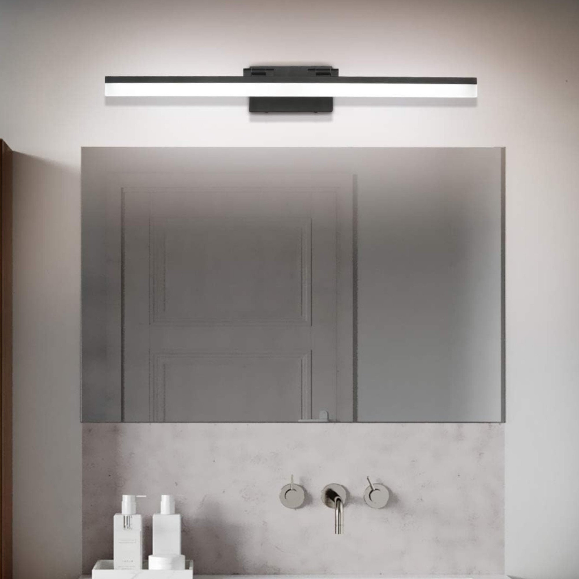 DEMDIX Dimmable Modern LED Bathroom Vanity Light Bar Over Mirror Bath ...