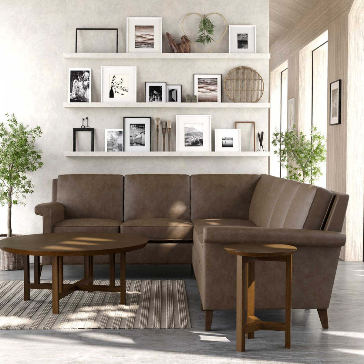 Stickley Lowell Round Cocktail Table | Perigold