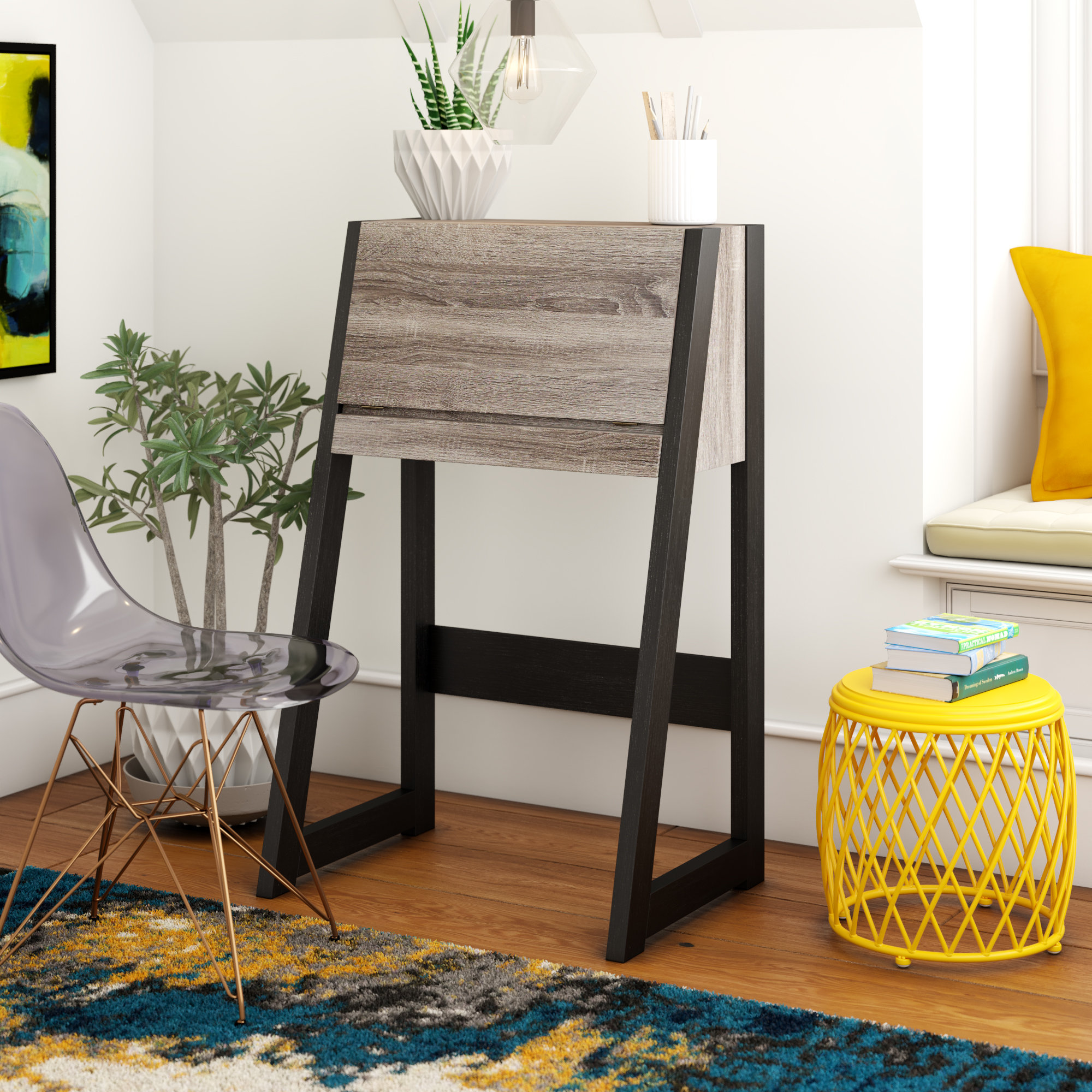 Mack & Milo™ Fralick Secretary Desk & Reviews | Wayfair