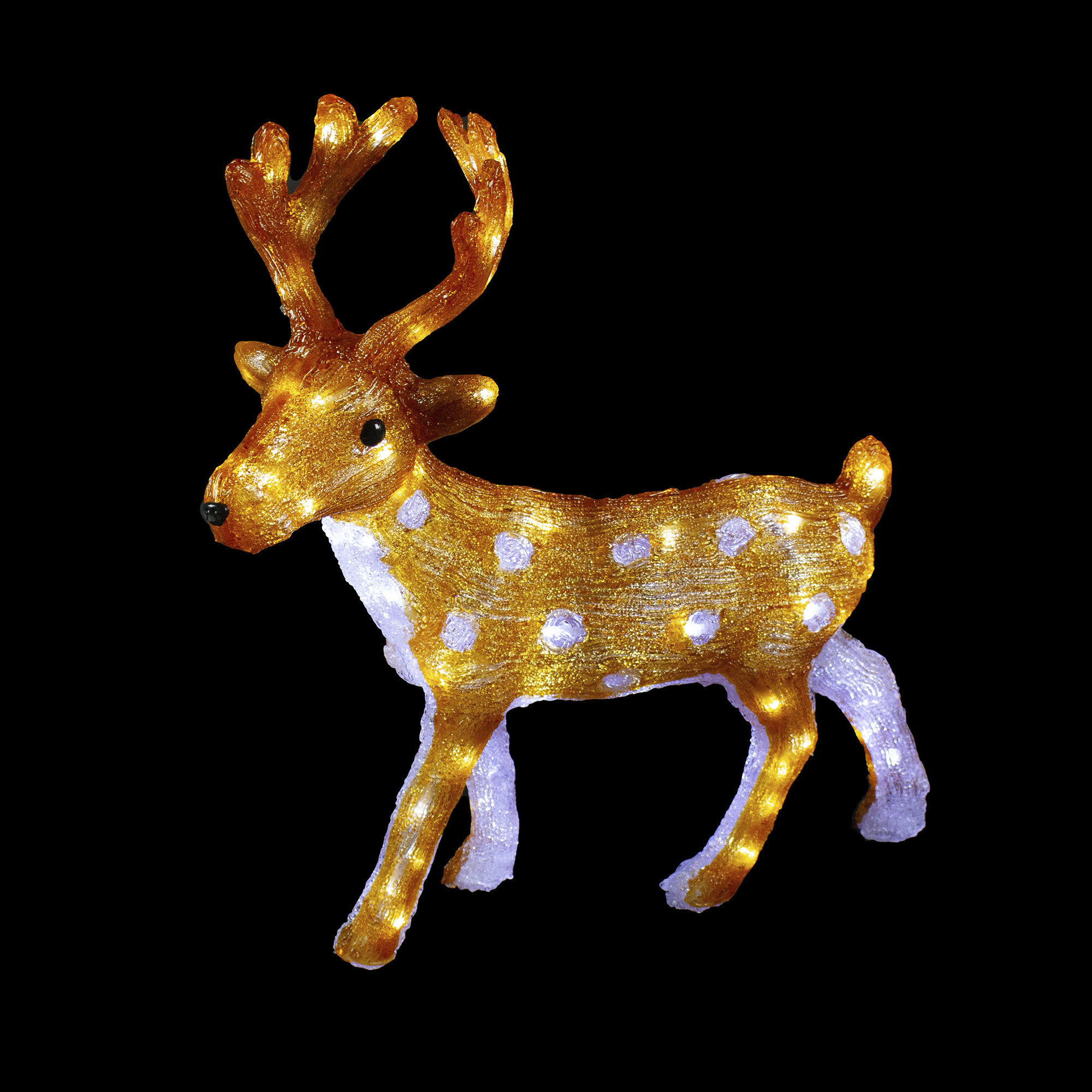 Northlight Seasonal 24" Lighted Commercial Grade Acrylic Reindeer with ...