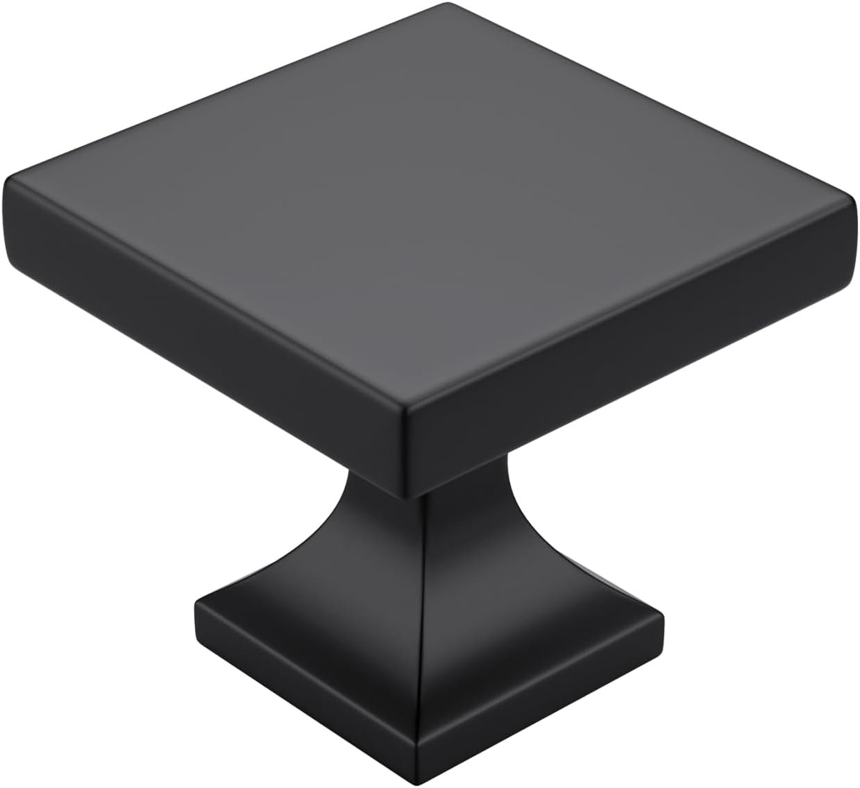 ERTCHUE RIED 20-Pack Matte Black Square Zinc Alloy Cabinet Knobs ...