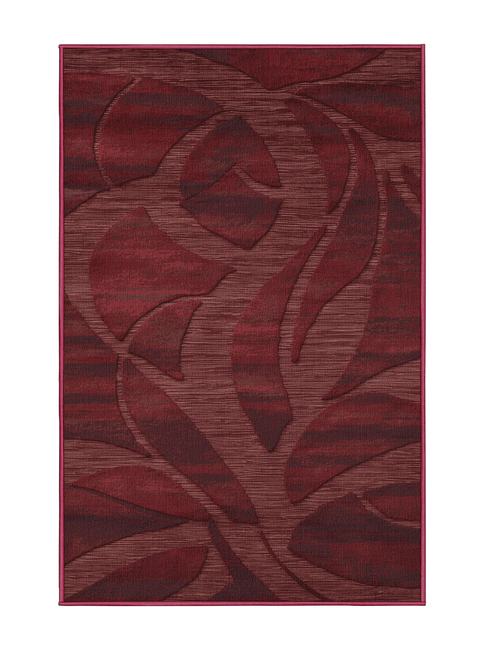 Hokku Designs Machine Washable Abstract Red Area Rug | Wayfair