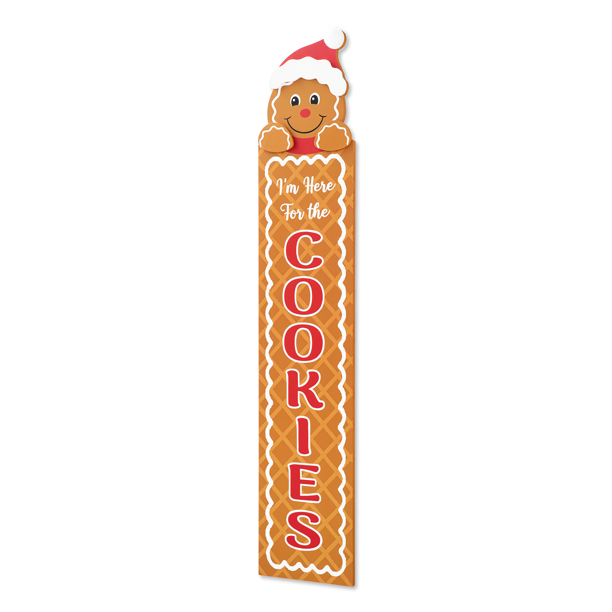 The Holiday Aisle® Junno Gingerbread Man Door Mural & Reviews | Wayfair