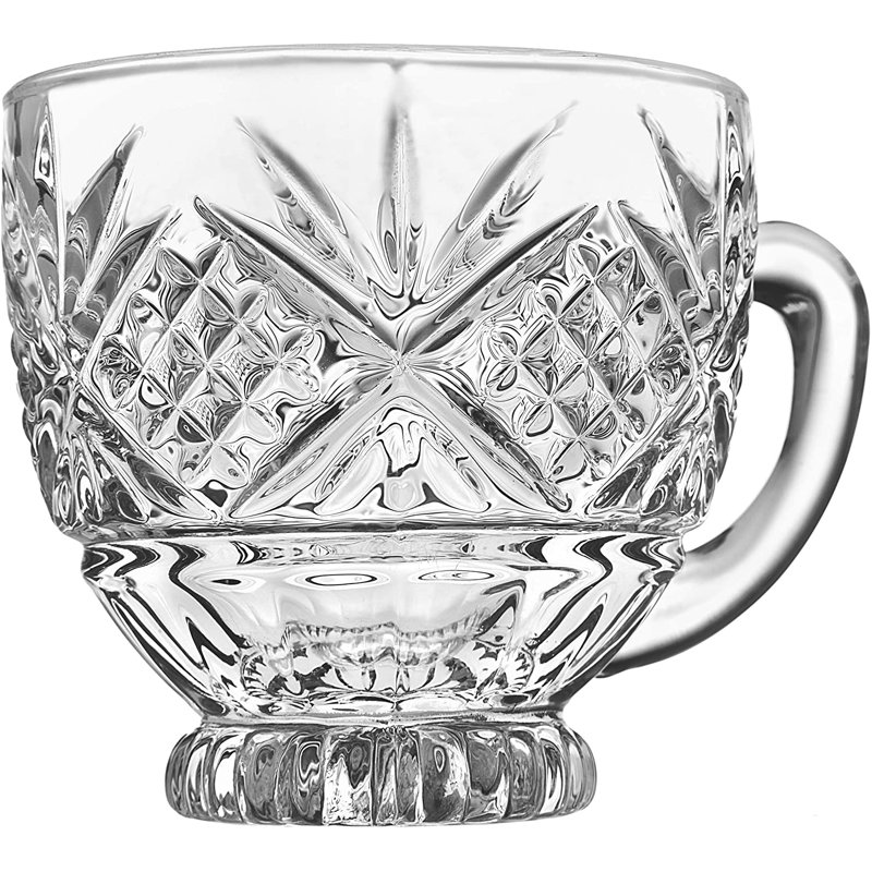 Godinger Silver Art Co Dublin Crystal 10 Piece Punch Bowl & Punch Glass ...