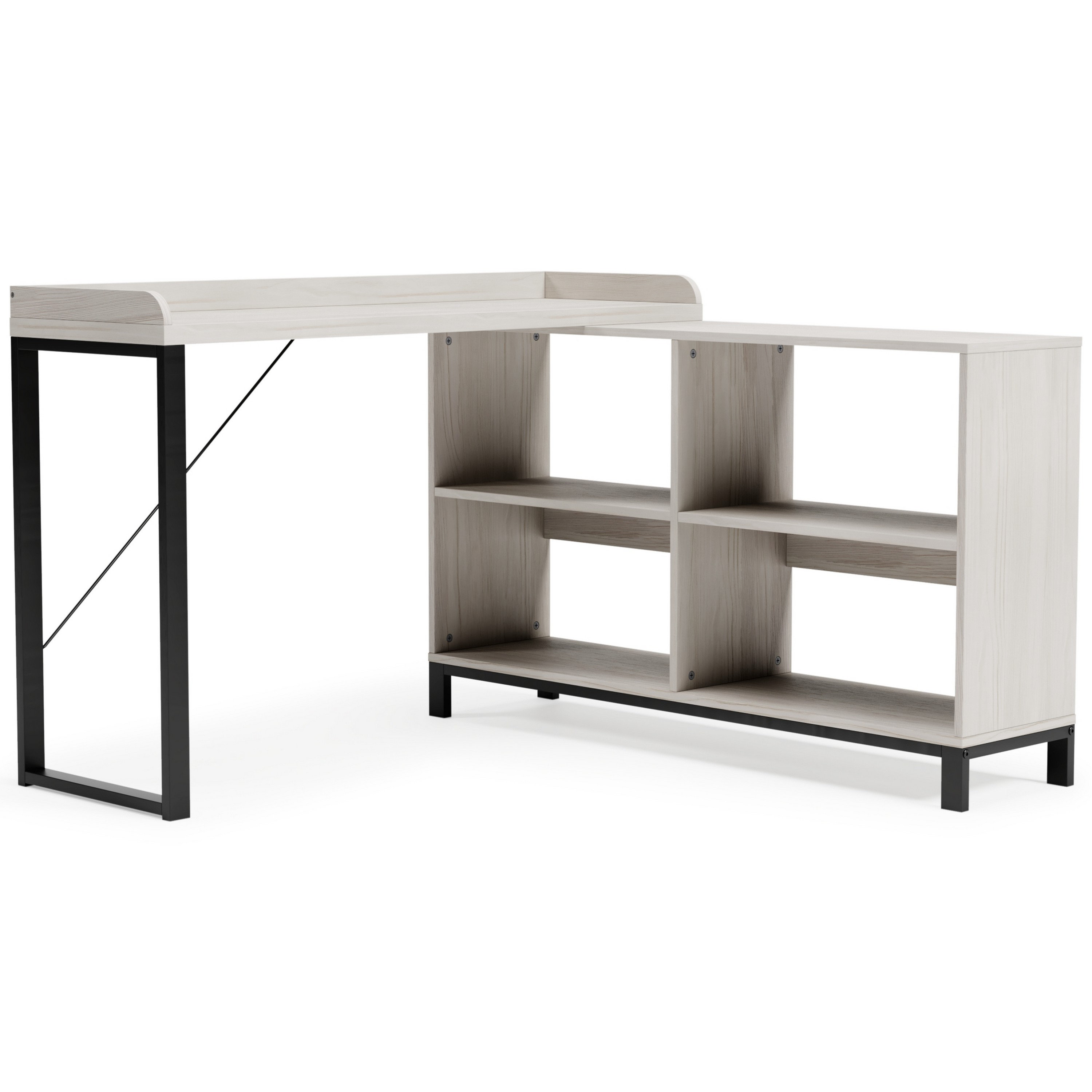 Signature Design by Ashley Gem Home Office L Desk, Open Shelves, 47 ...