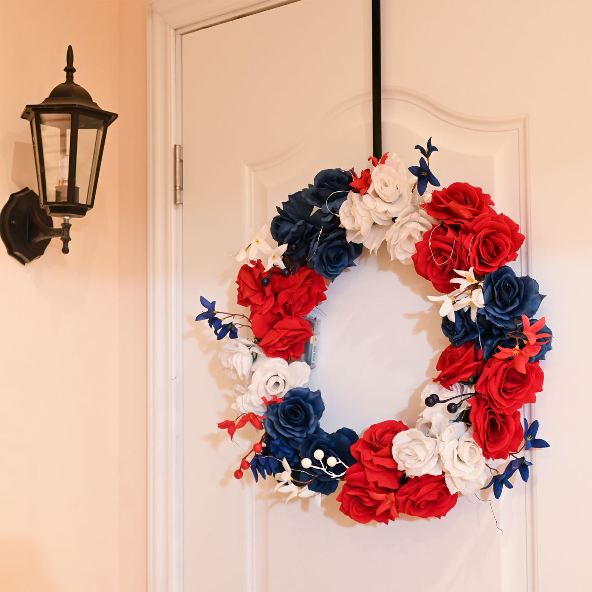 The Holiday Aisle® 22 Inch Lighted 4th of July Independence Day Rose ...