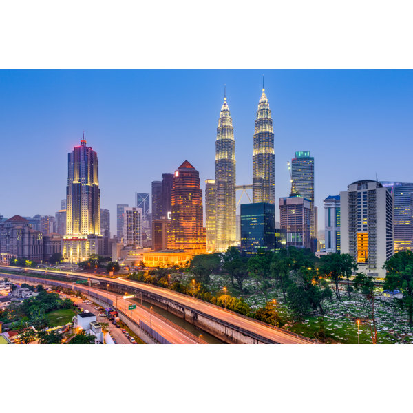 17 Stories Kuala Lumpur Skyline by SeanPavonePhoto - Wrapped Canvas ...