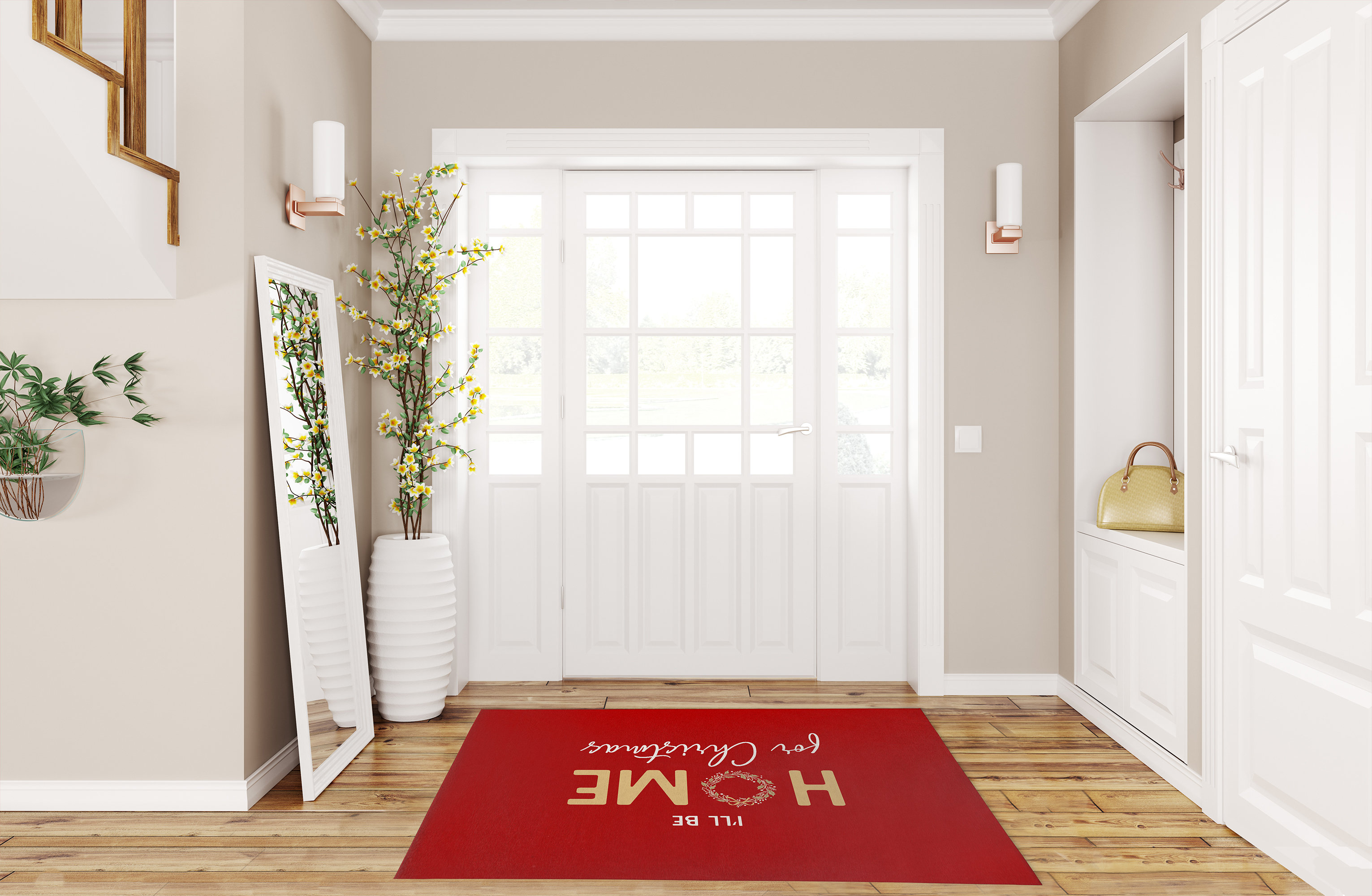 The Holiday Aisle® Jatavious Christmas Outdoor Doormat | Wayfair