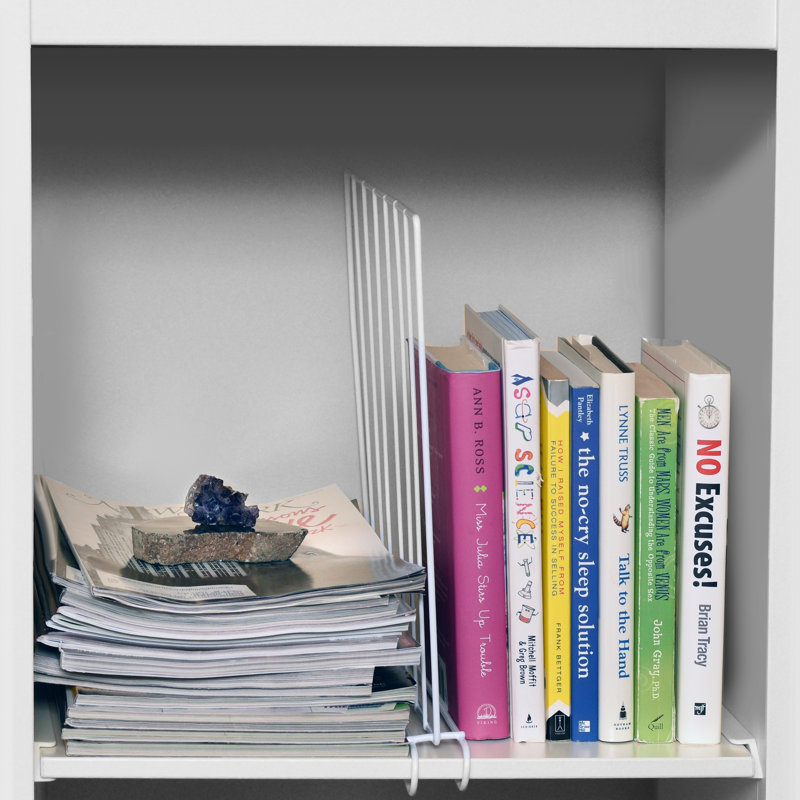 Rebrilliant Kingon Metal Closet Steel Shelf Divider & Reviews | Wayfair
